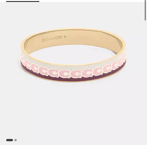 Coach | Jewelry | Mm Signature Enamel Bangle | Poshmark